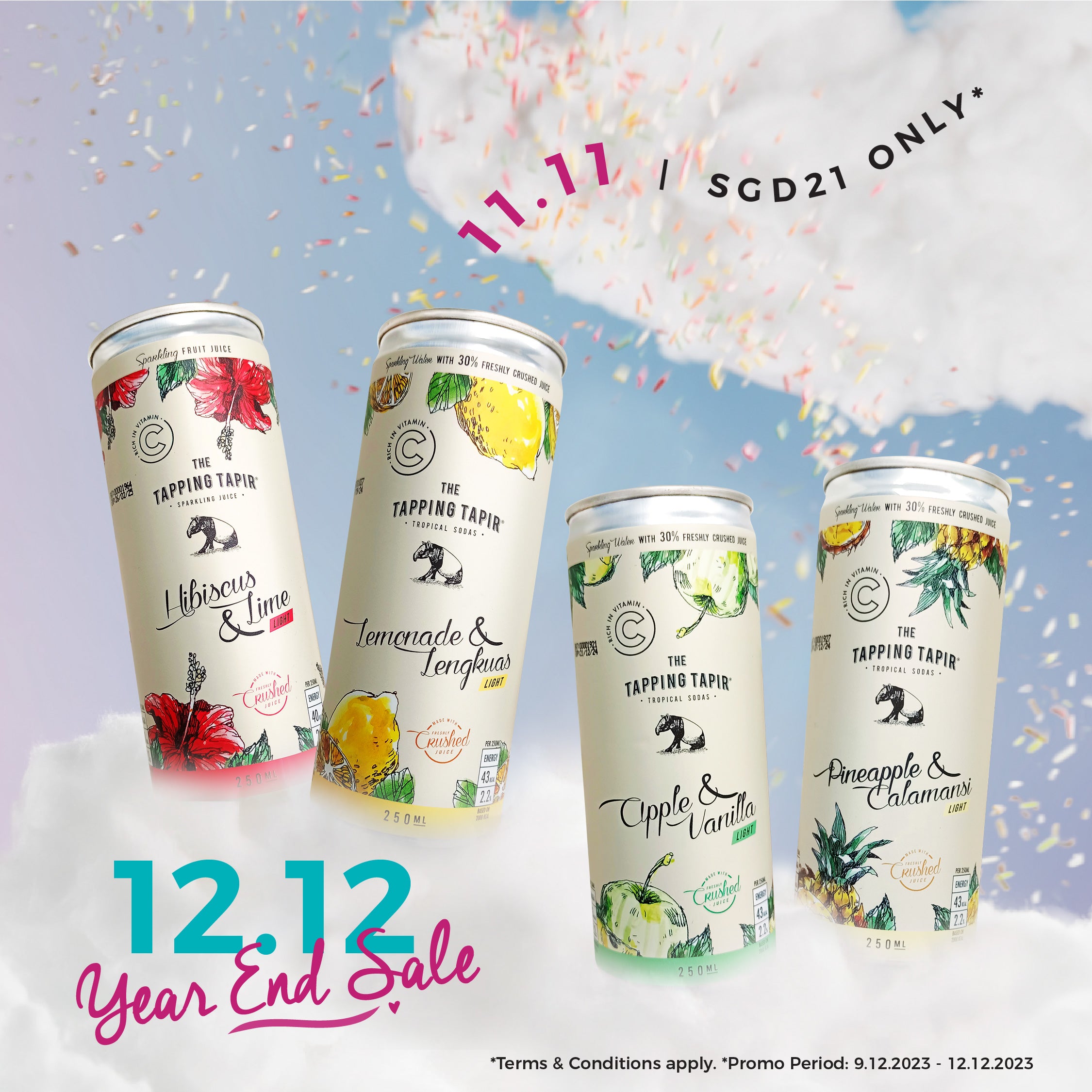 Natural Sparkling Soda with Real Juice – The Tapping Tapir Pte Ltd